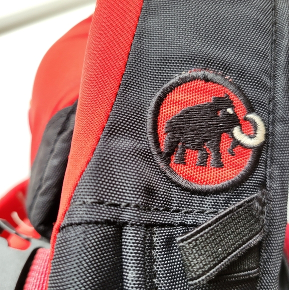 Mammut | Bags | Mammut Black And Red Backpack With Durable Fabric And ...